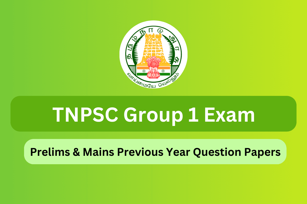 TNPSC Group 1 Previous Year Question Papers PDF Download